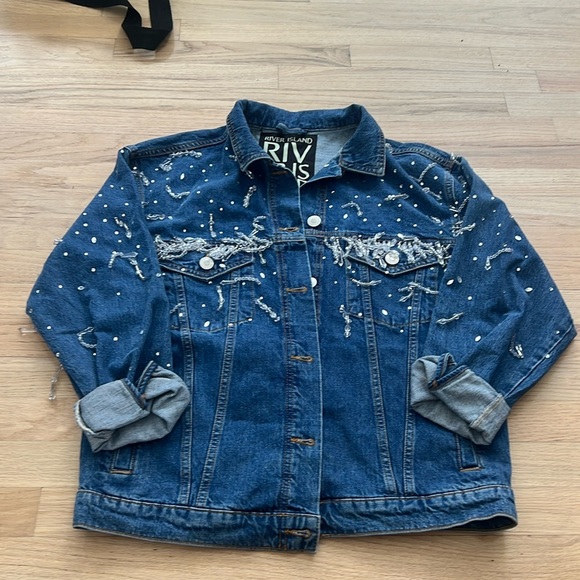 River Island | Jackets & Coats | River Island Is Land Sequence Denim ...